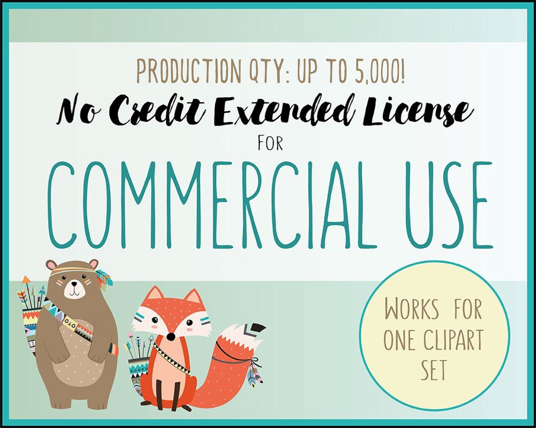 Extended License for Commercial Use of Any Clip Art Set - Production ...