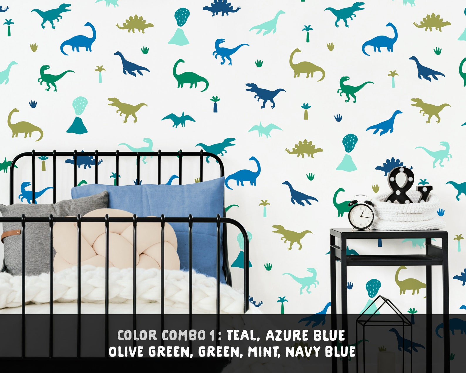 Dinosaur Wall Decals Dinosaur Wall Decor Dinosaur Art Wall - Etsy