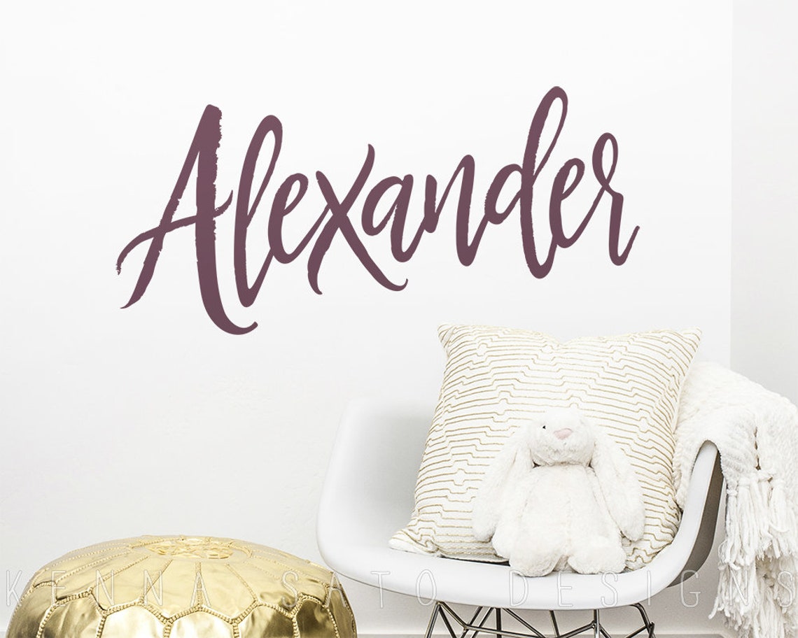 Custom Name Vinyl Decal Personalized Name Vinyl Decal | Etsy