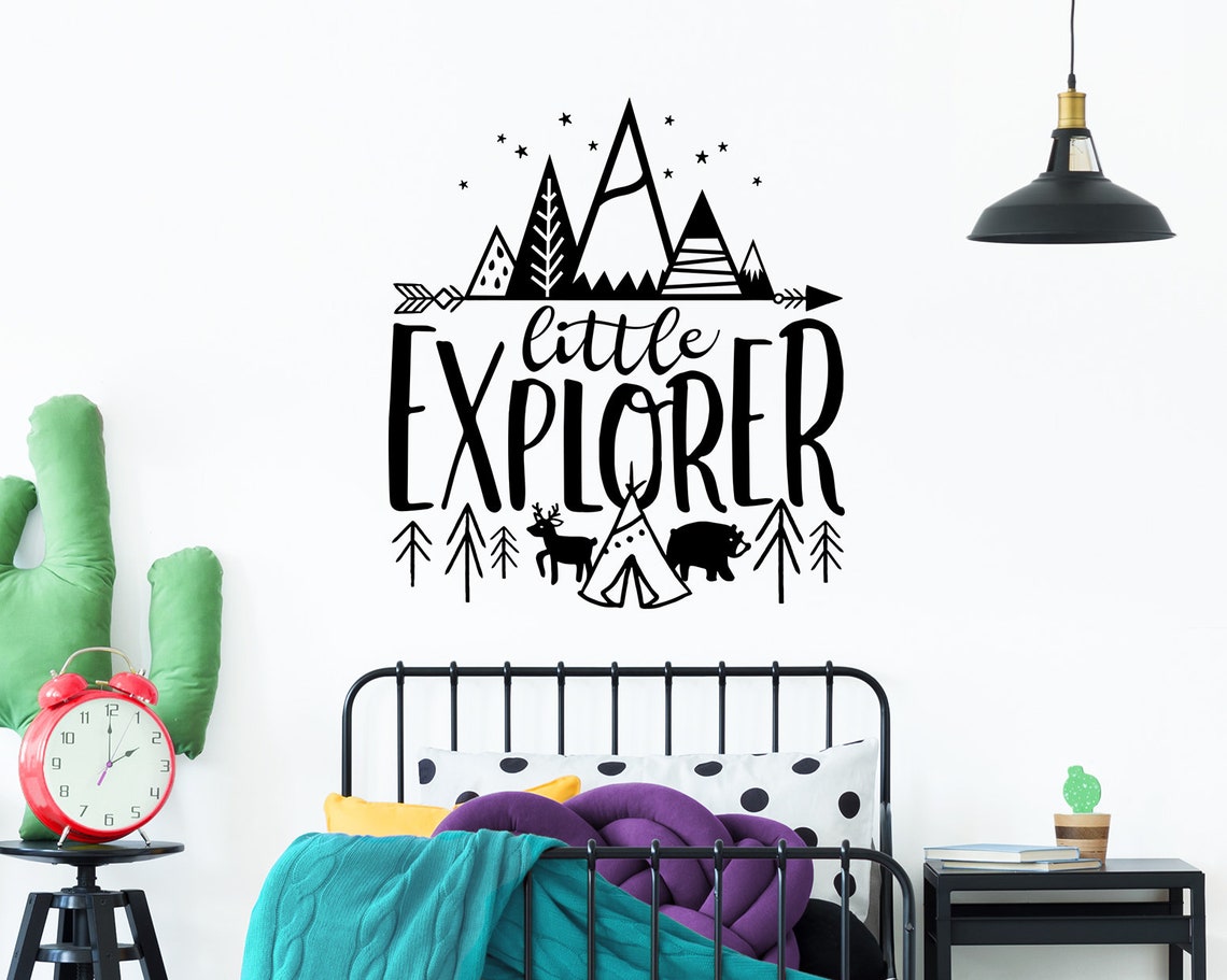 Little Explorer Wall Decal - Nursery Decal, Wall Quote, Little ...