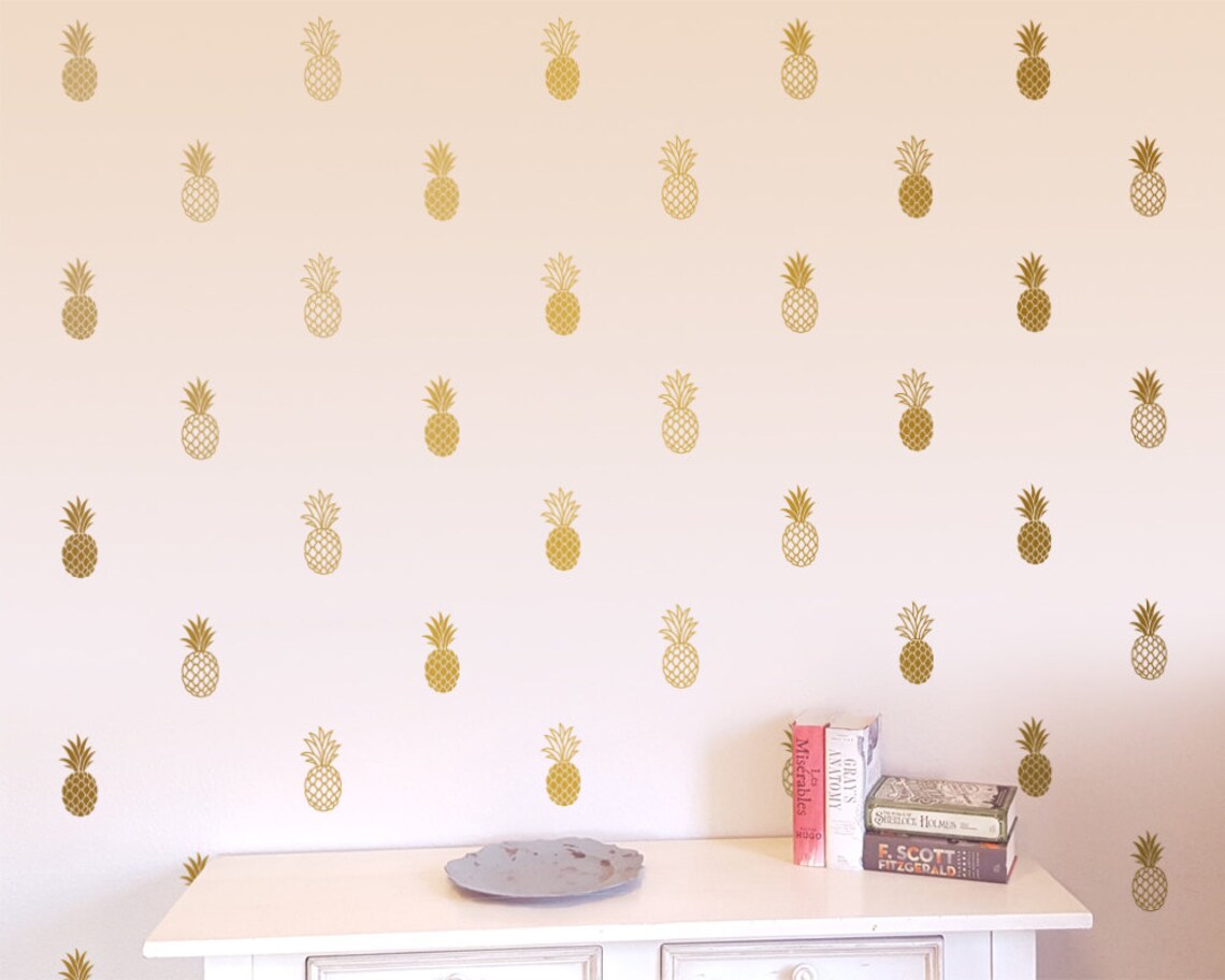 Pineapple Wall Decals Pineapple Decals Pineapple Decor - Etsy