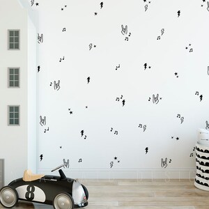 Rock and Roll Decal Set - Nursery Decor, Gift for Mom, Wall Decor, Kids ...