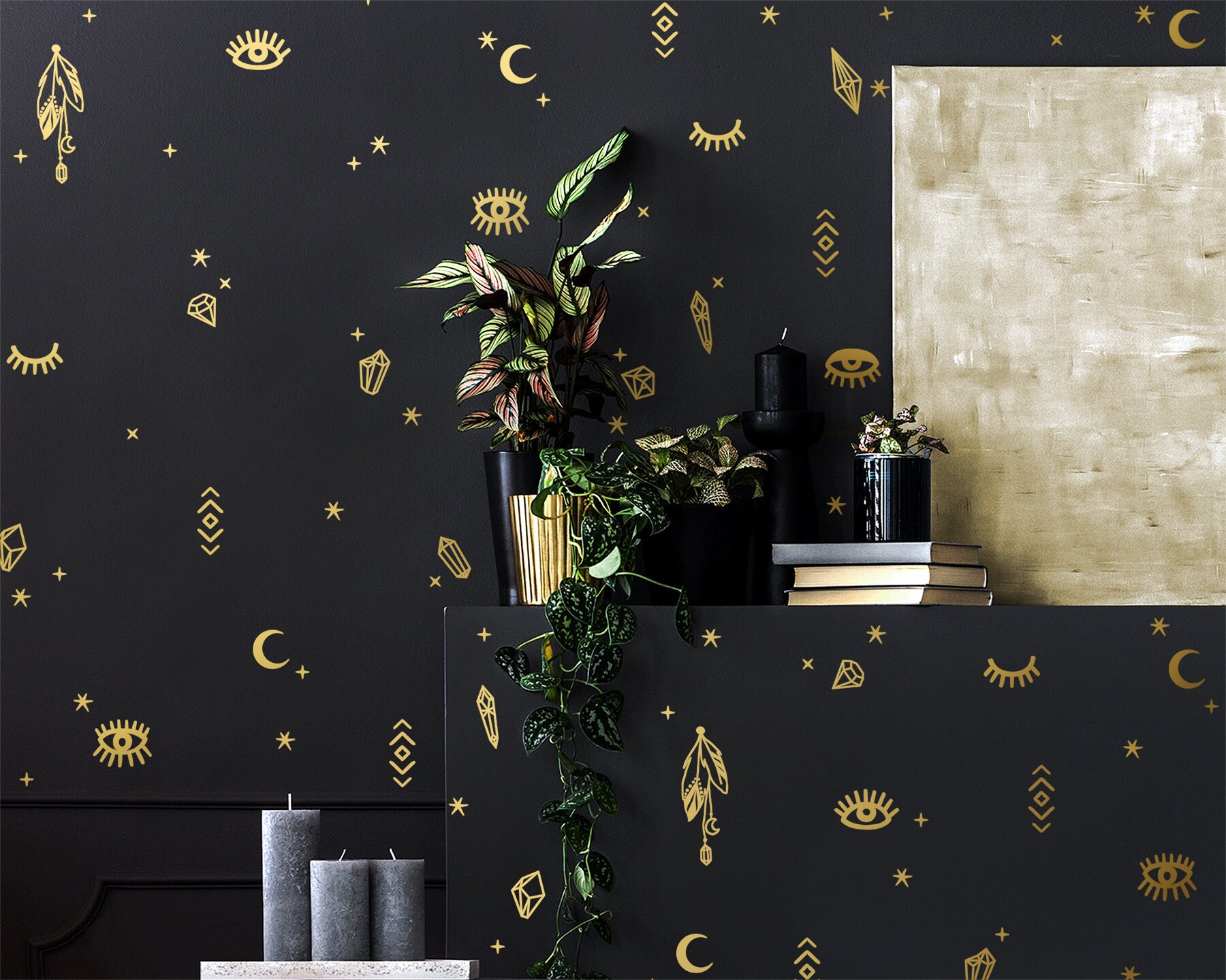 Wall Décor Wall Decals & Murals Home Décor Boho Mystic Eye Bedroom ...