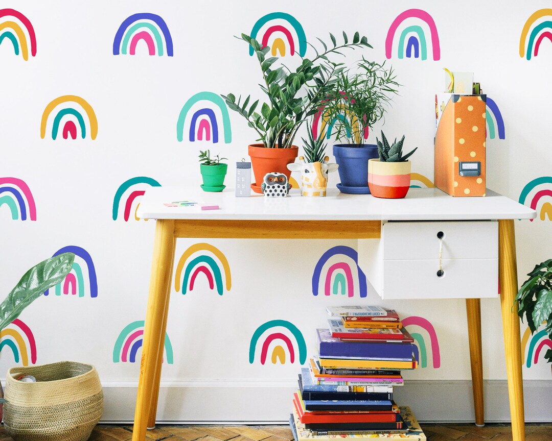 Rainbow Decals - Rainbow Wall Decor, Nursery Decor, Kids Room Wall Art ...