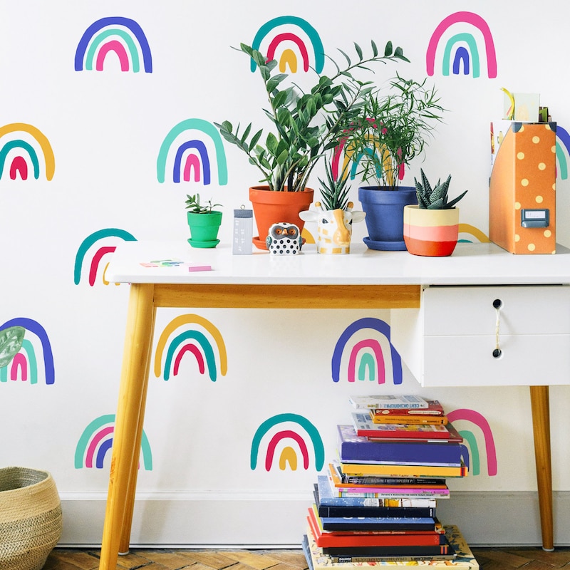 Rainbow Decal - Etsy