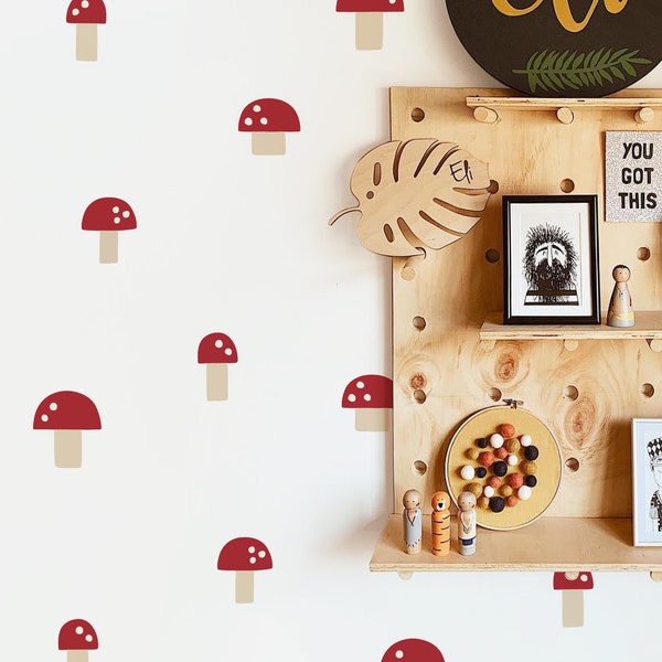 Mushroom Wall Decals - Etsy