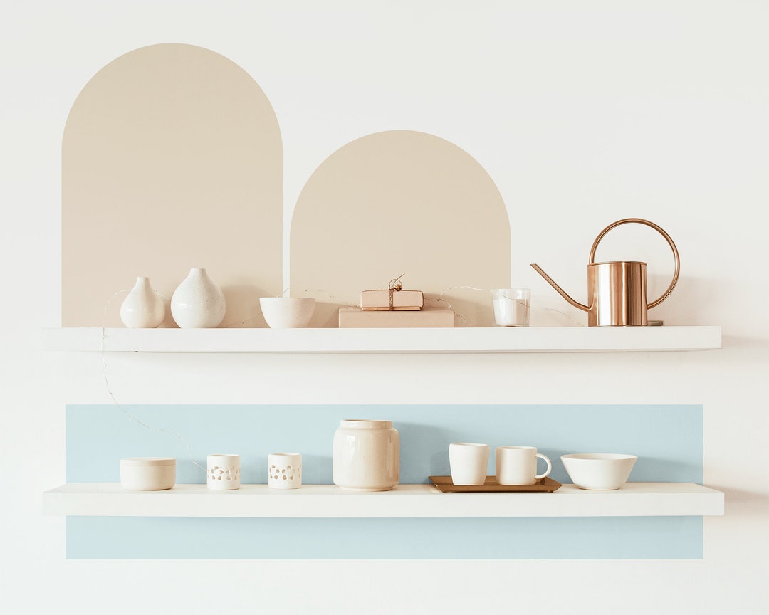 Colorblock Wall Decal Set - Abstract Wall Decor, Boho Interior Wall Art ...