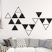 Large Triangle Wall Decals - Geometric Vinyl Decals, Gold Decals ...