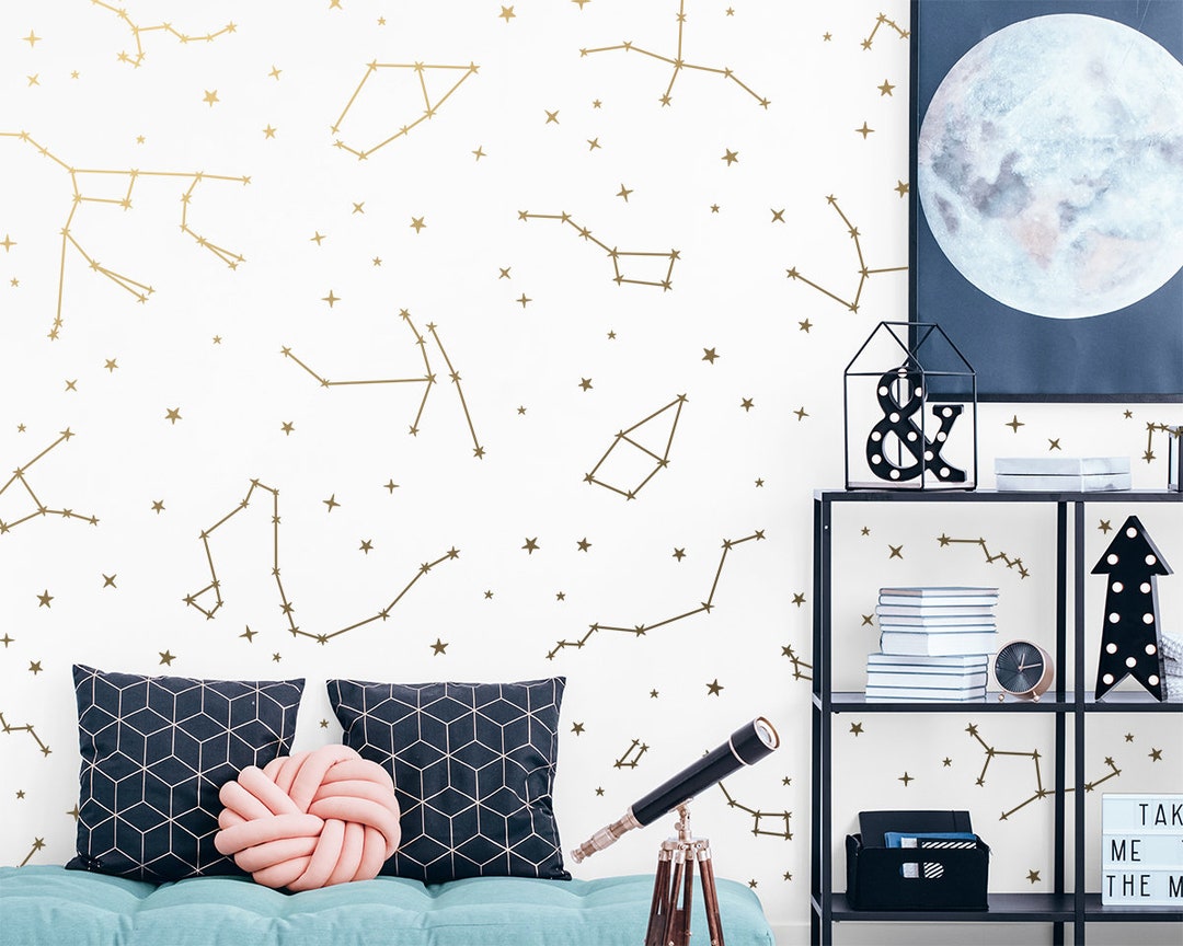 Constellation Wall Decals - Constellation Decor, Zodiac Gift, Star ...