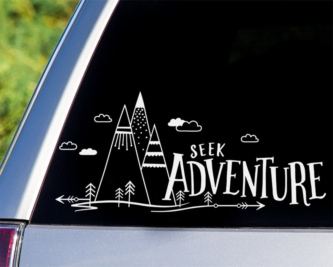 Seek Adventure Car Decal - Car Decals, Window Decals, Car Sticker ...