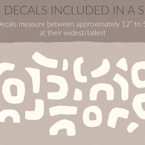 Abstract Shape Wall Decals - Removable Wall Stickers, Boho Wall Decor ...