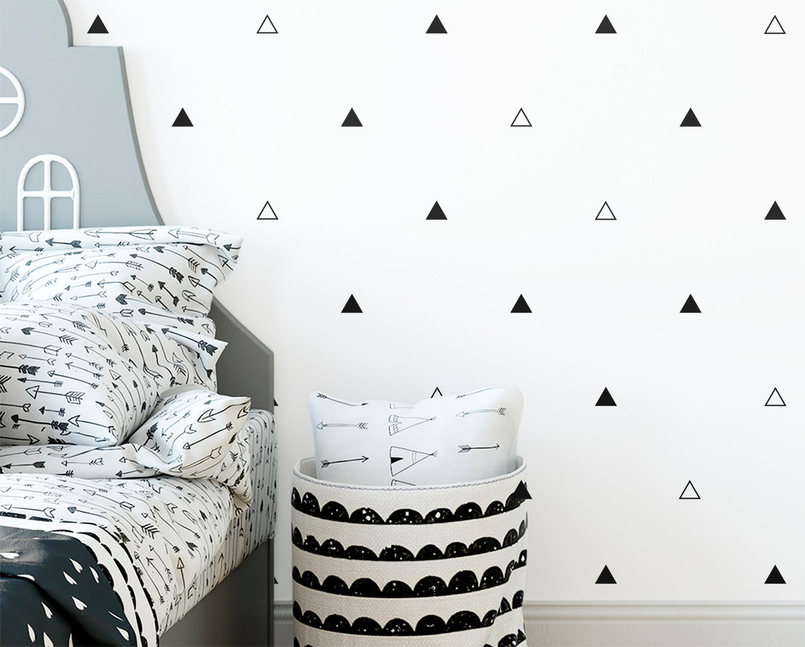 Triangle Wall Decals Vinyl Wall Decals Wall Decor - Etsy