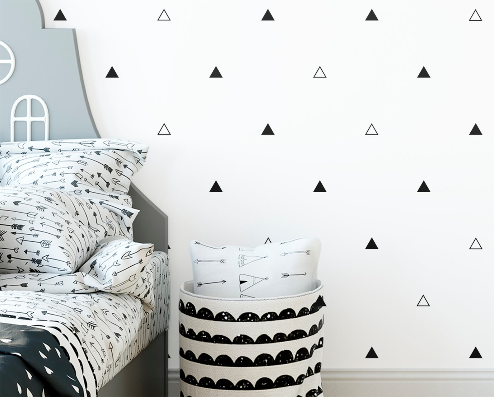 Triangle Wall Decals Vinyl Wall Decals Wall Decor - Etsy
