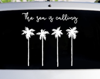 Beach Car Window Decal - Etsy
