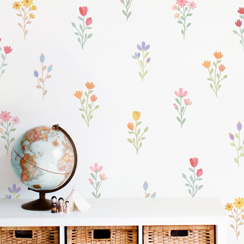 Floral Wall Murals - Etsy
