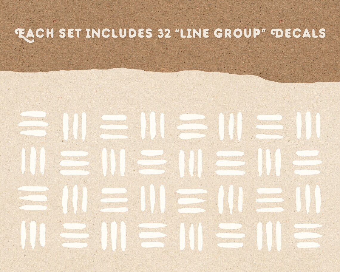 Line Wall Decals Modern Wall Stickers Boho Nursery Decor - Etsy