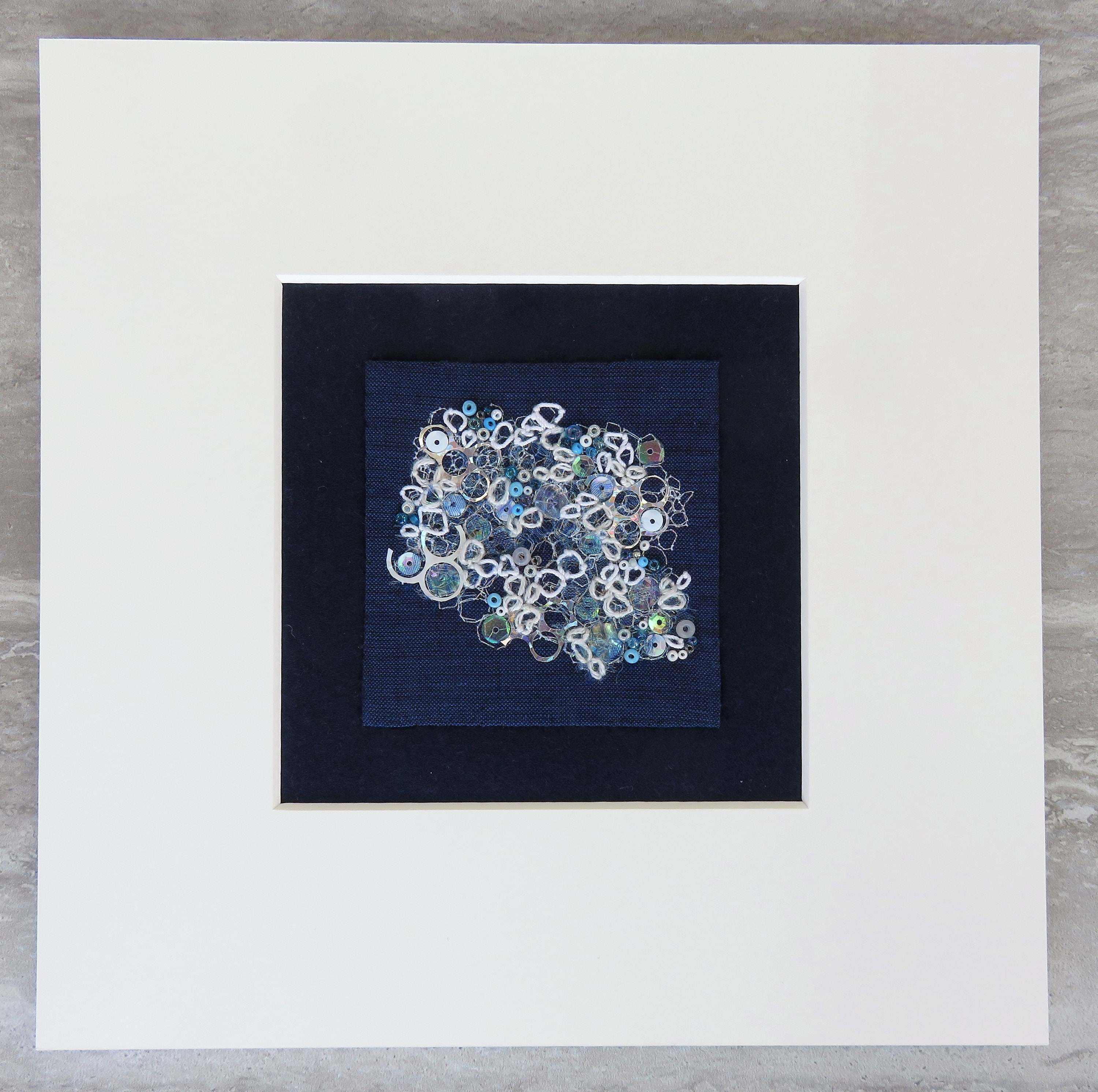 Water Inspired Textile Art, Original Fabric Piece - Etsy UK
