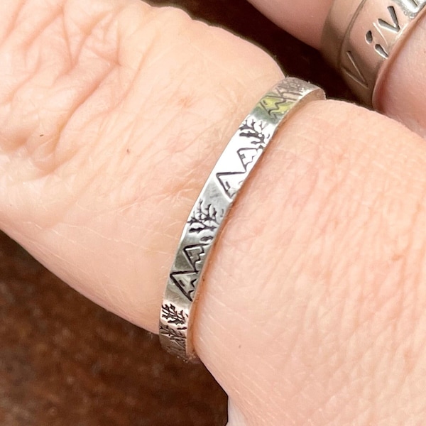 Mountain Ring - Etsy