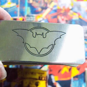 Bat, Money Clip, Engraved Money Clip, Custom Money Clip, Silver Money ...