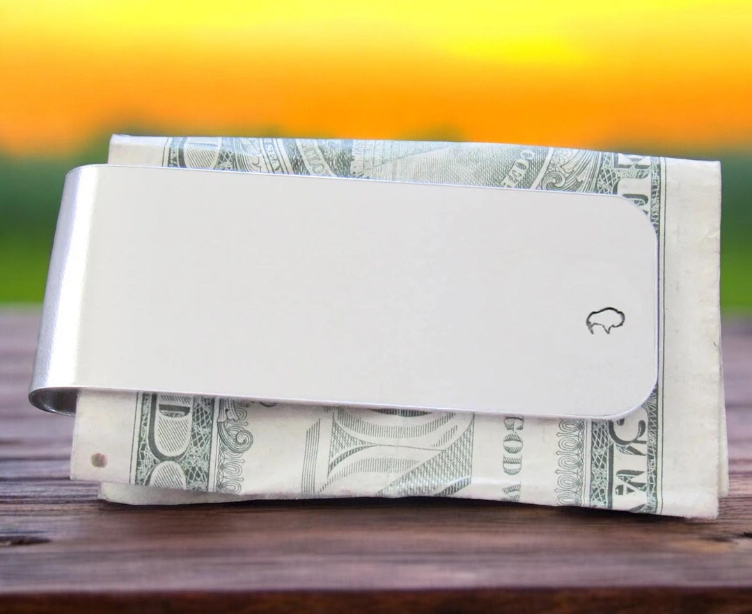 Engraved Buffalo Money Clip: Custom Aluminum, Brass, or Copper - Etsy