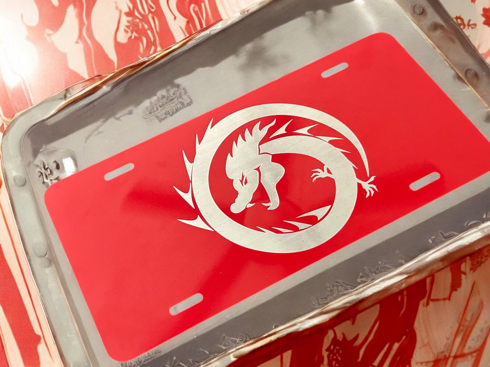 Dragon, Dragon Plate, Custom License Plate, Front License Plate, Vanity ...