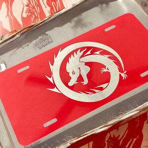 Dragon, Dragon Plate, Custom License Plate, Front License Plate, Vanity ...