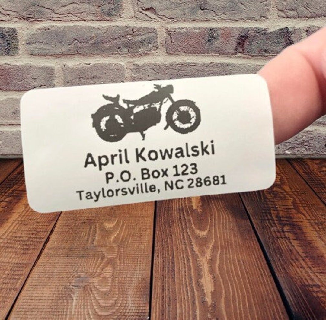 Motorcycle, Biker, Motorcycle Wedding, Personalized Address Labels ...