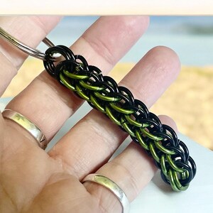 Chainmail Keychain, Fidget Keychain, Handmade Keychain, Metal Chainmail ...