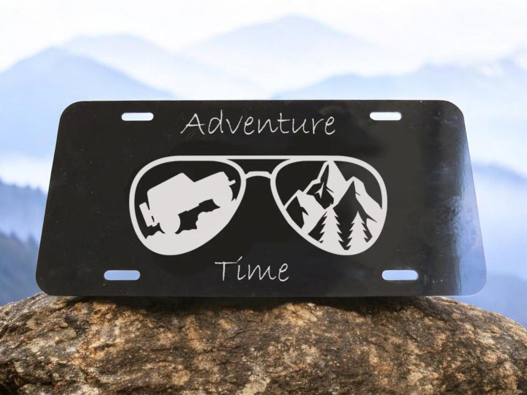 Mountain Adventure License Plate: Custom Car Tag, Wrangler Gift - Etsy