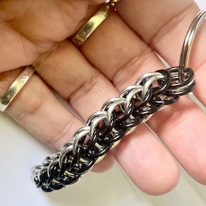 Chainmail Keychain, Fidget Keychain, Handmade Keychain, Metal Chainmail ...