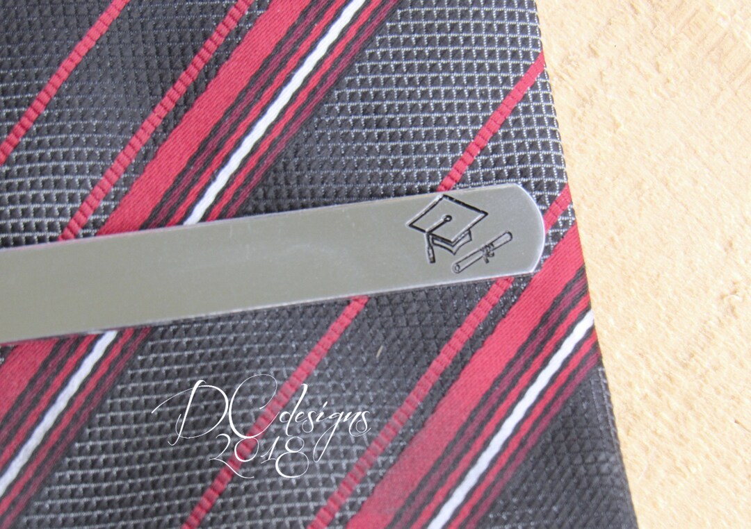 Engraved Graduation Tie Clip: Class of 2024, Personalized Tie Bar - Etsy