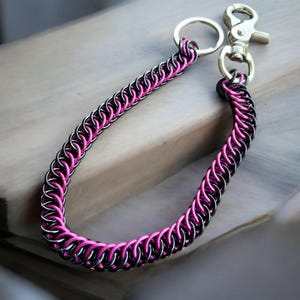 Handmade Anodized Aluminum Chainmail Wallet Chain: Biker Punk Goth - Etsy