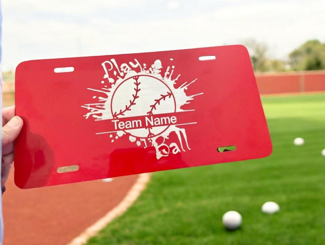 Custom Baseball License Plate: Personalized Car Tag, Car Guy Gift - Etsy