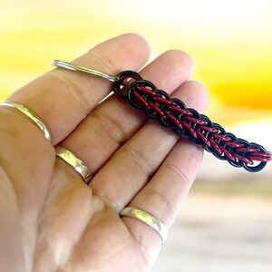 Chainmail Keychain, Fidget Keychain, Handmade Keychain, Metal Chainmail ...