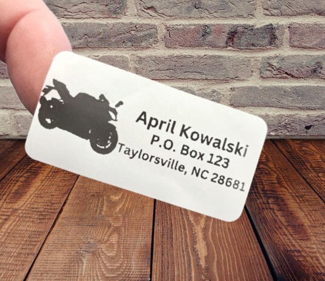 Motorcycle, Biker, Motorcycle Wedding, Personalized Address Labels ...