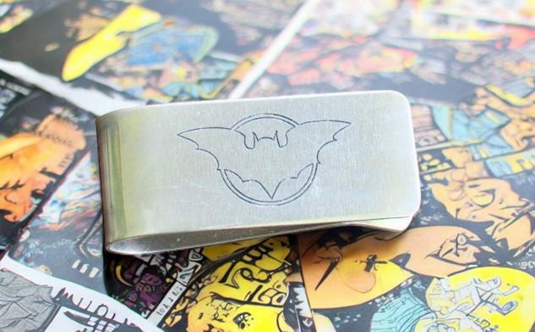Bat, Money Clip, Engraved Money Clip, Custom Money Clip, Silver Money ...