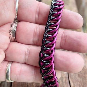Handmade Anodized Aluminum Chainmail Wallet Chain: Biker Punk Goth - Etsy
