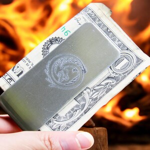 Dragon Wallet, Money Clip, Engraved Money Clip, Custom Money Clip ...