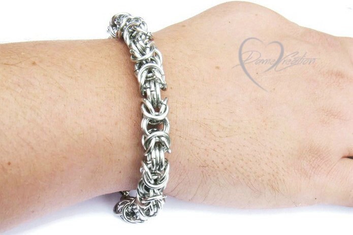 Chainmail Bracelet Mens Bracelet Mens Jewelry Chainmail | Etsy