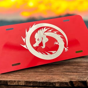 Dragon, Dragon Plate, Custom License Plate, Front License Plate, Vanity ...