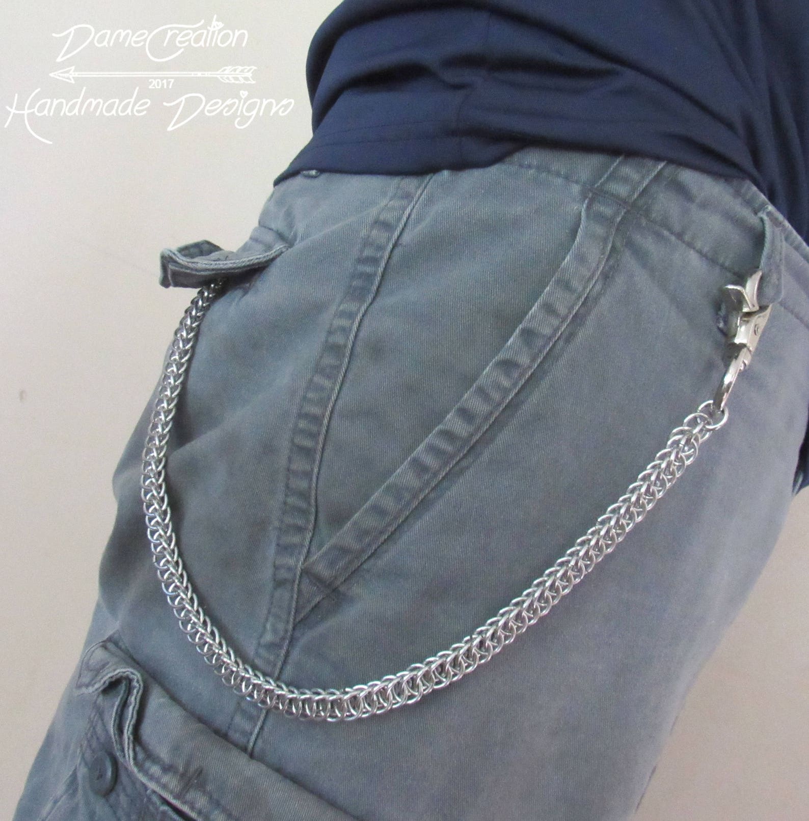 Chainmail Chainmaille Motorcycle Gifts Wallet Chain EMO | Etsy