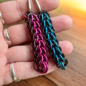 Chainmail Keychain, Fidget Keychain, Handmade Keychain, Metal Chainmail ...
