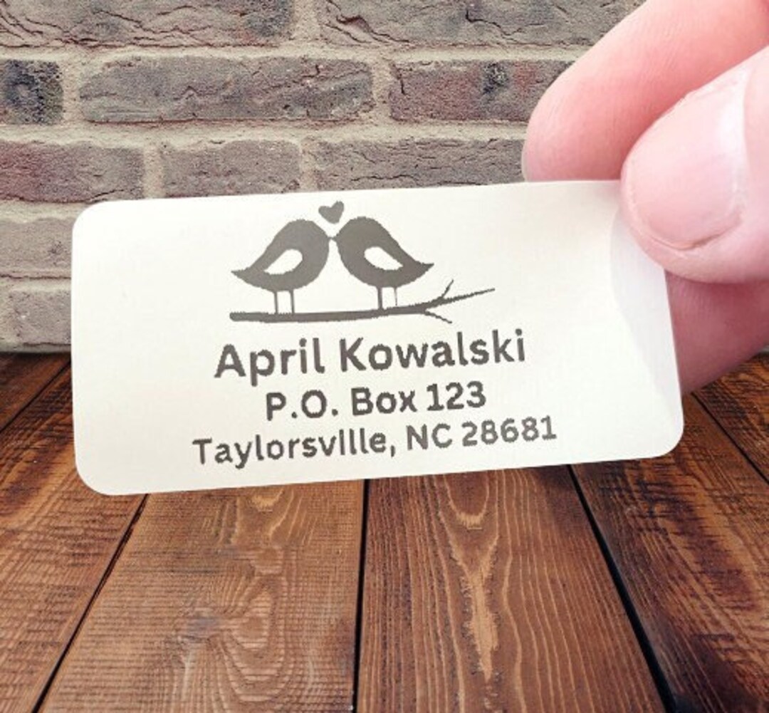 Personalized Bird Address Labels: Custom Return Address Stickers - Etsy