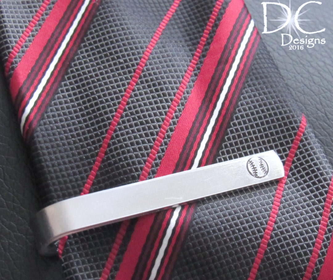 Baseball, Sports, Engraved Tie Clip, Custom Tie Clip, Personalized Tie ...