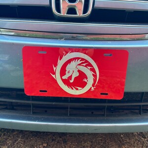Dragon, Dragon Plate, Custom License Plate, Front License Plate, Vanity ...