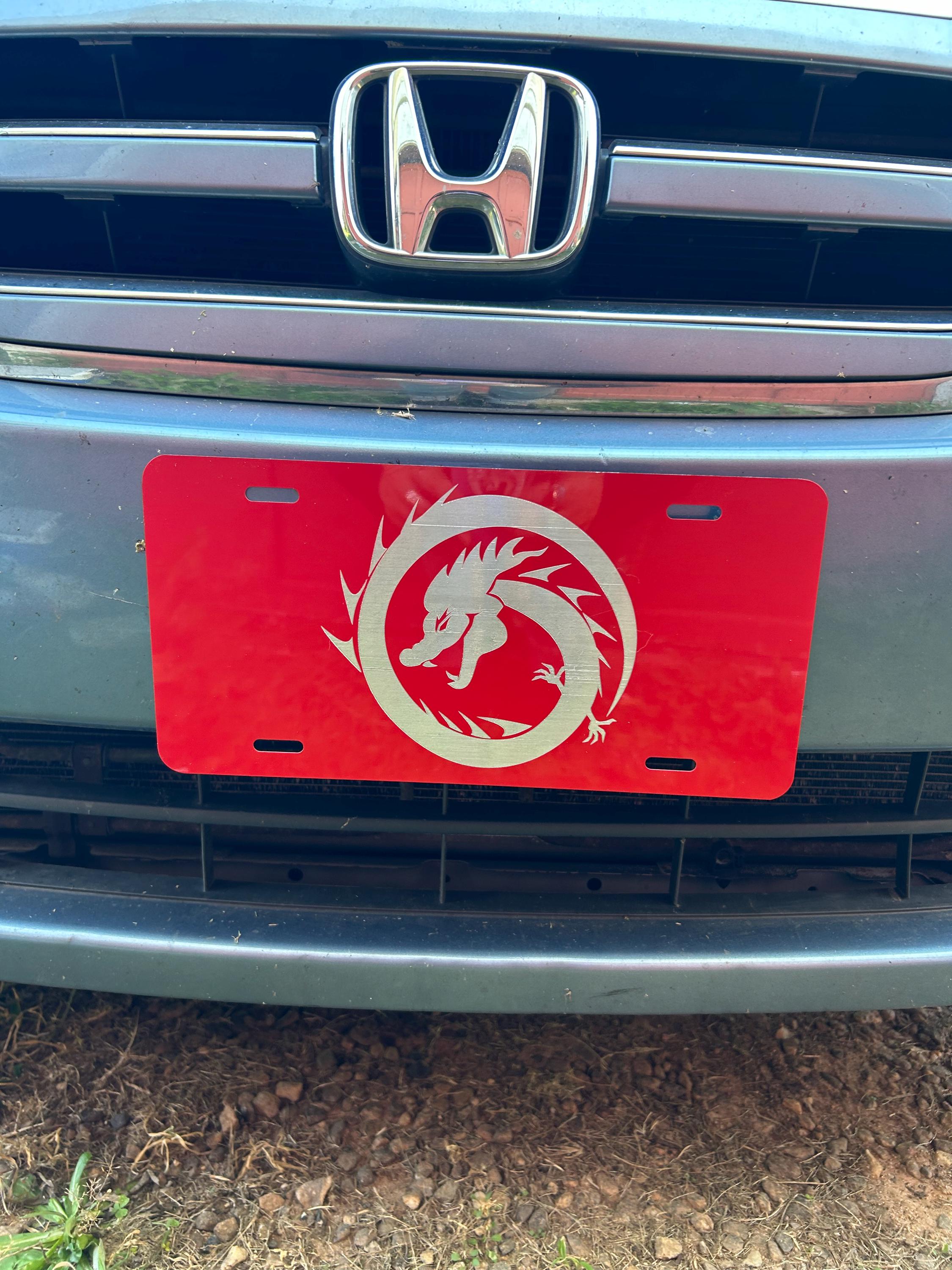 Dragon, Dragon Plate, Custom License Plate, Front License Plate, Vanity ...