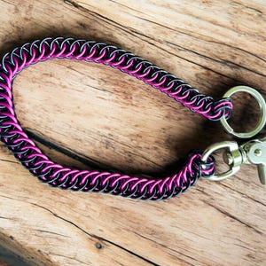Handmade Anodized Aluminum Chainmail Wallet Chain: Biker Punk Goth - Etsy