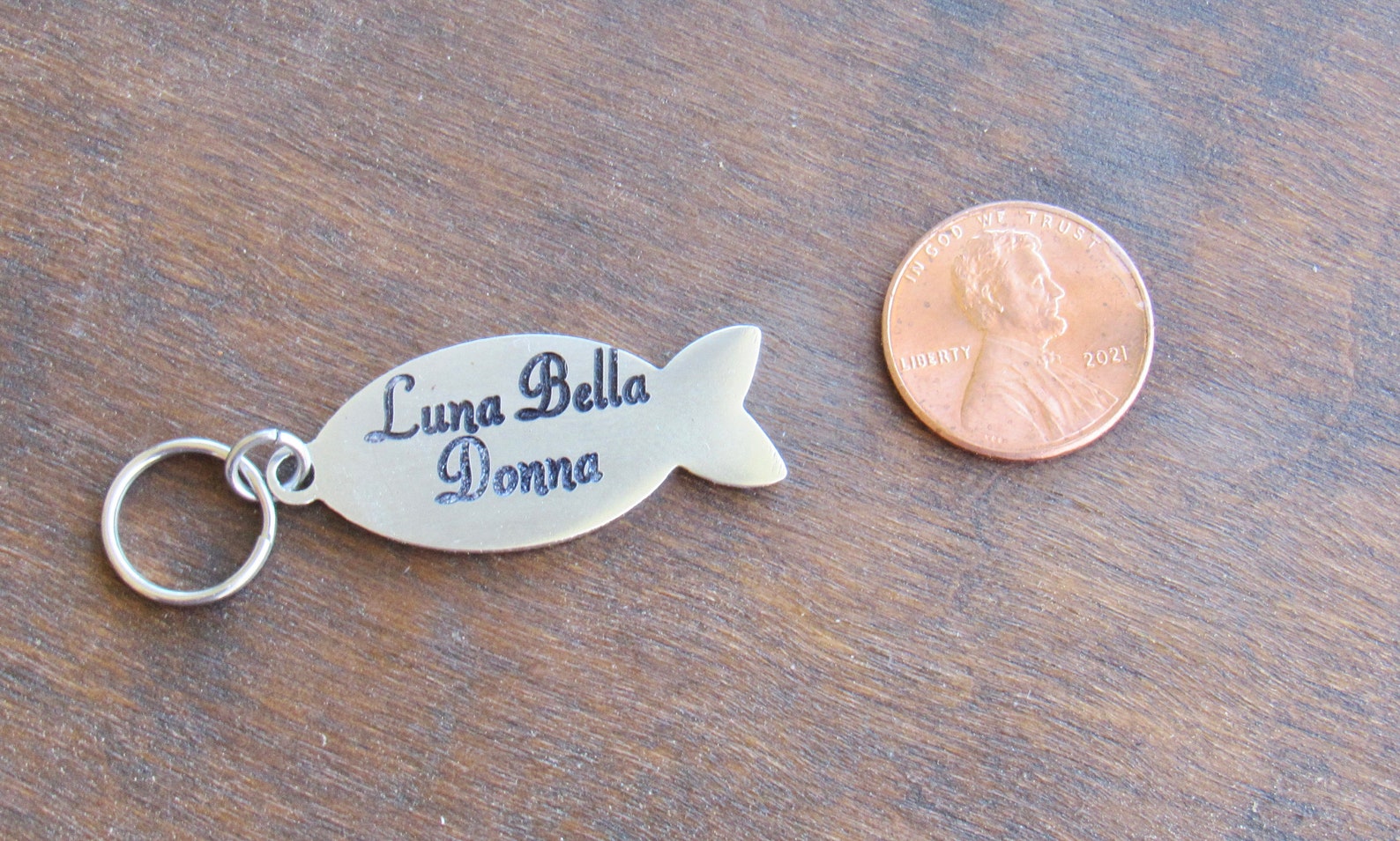 Personalized Fish Tag Cat Name Tag Fish Shaped Cat Tag | Etsy