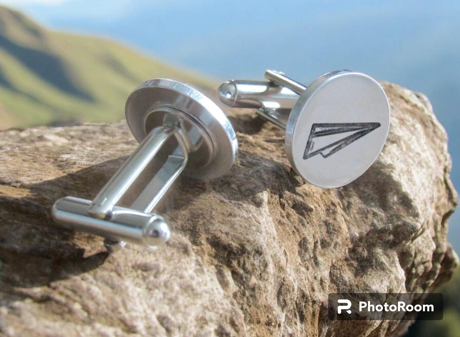 Personalized Paper Airplane Cufflinks: Engraved Aluminum Groomsmen Gift ...