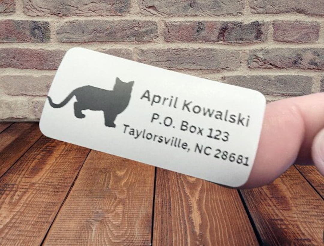 Personalized Cat Address Labels: Custom Return Address Stickers - Etsy
